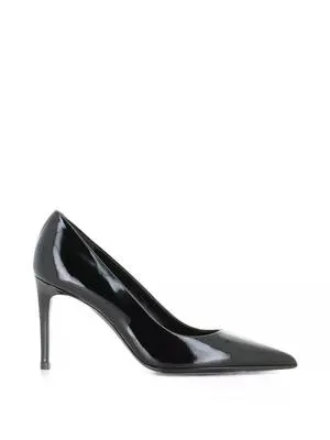 SERGIO LEVANTESI Patent-finish Pointed-toe Pumps - Black