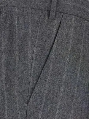 PT TORINO Pinstripe Pattern Pleated Trousers