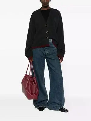 UMA WANG Distressed-trim Oversized Cardigan