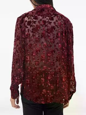 ANN DEMEULEMEESTER Andre Floral-devoré Shirt