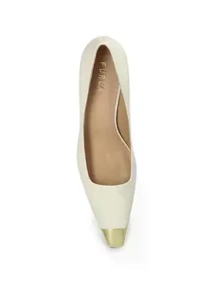 Furla Metal-toe Leather Pumps