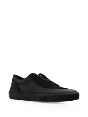 Stone Island S100020 Canvas Suede Low-top Sneakers - Black