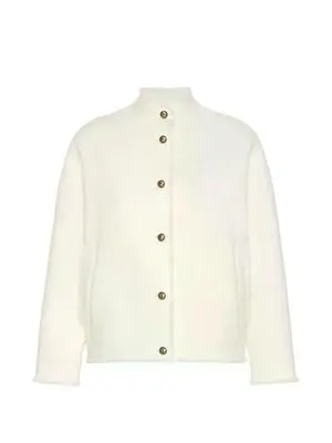 Max Mara Fringed Button-up Jacket