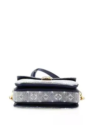 LOUIS VUITTON Pochette Metis Monogram Jacquard Canvas East West Shoulder Bag - Blue