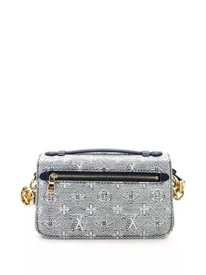 LOUIS VUITTON Pochette Metis Monogram Jacquard Canvas East West Shoulder Bag - Blue