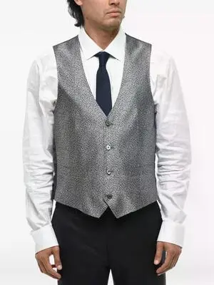 Corneliani Patterned Silk Waistcoat
