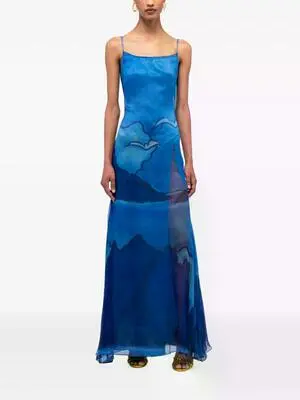 DONDE ESTEBAN Es Vedra Silk Maxi Dress