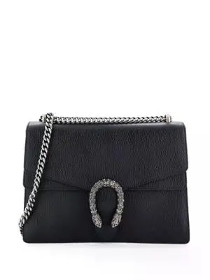 Gucci Dionysus Bag Leather Medium Shoulder Bag - Black