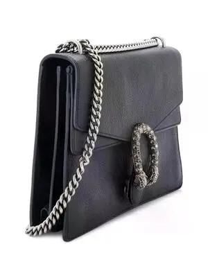 Gucci Dionysus Leather Medium Shoulder Bag - Black
