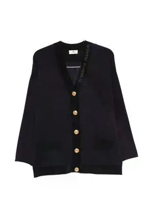Elisabetta Franchi V-neck Button-up Cardigan - Black