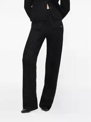 Karl Lagerfeld Sequin-embellished Bouclé Trousers