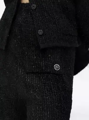 Karl Lagerfeld Sequin-embellished Bouclé Trousers