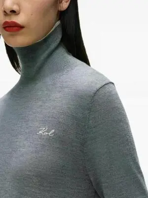 Karl Lagerfeld Wool Turtleneck Sweater