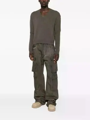 Rick Owens Belt-loop Faded-effect Jeans