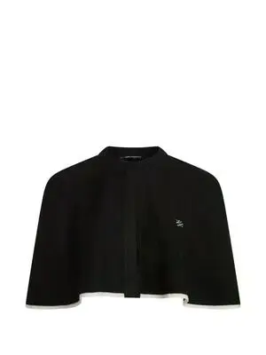 Karl Lagerfeld Transformable Cape Dress With Buckled Belt