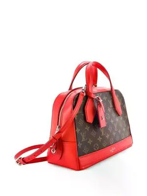 LOUIS VUITTON Monogram Canvas And Calfskin Pm Satchel