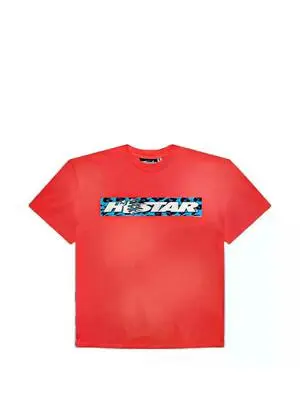 HELLSTAR Box Logo T-shirt - Red