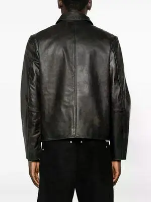 DIESEL® Leather Zip-up Jacket