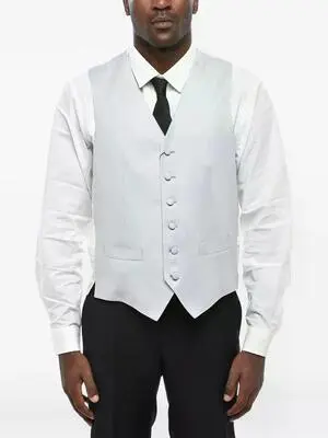 Corneliani Mantua Virgin-wool Waistcoat - Grey