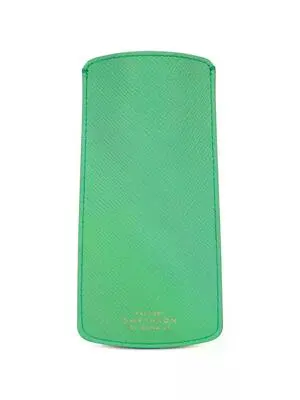 Smythson Panama Glasses Case - Green