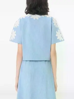 Valentino Garavani Light Embroidered Denim Shirt