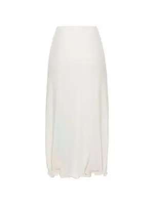 SEEN USERS Twombly Bloom Ruffled Midi Skirt