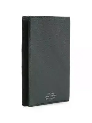 Smythson Panama Cross-grain Passport Cover - Green