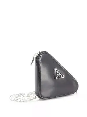 Prada Brushed Leather Mini Crossbody Bag