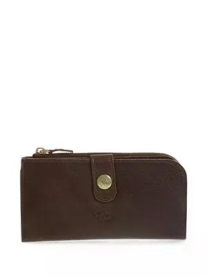 Il Bisonte Hammered Leather Wallet - Brown