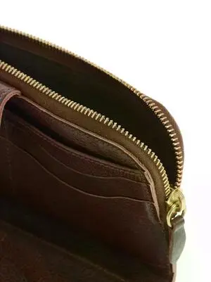 Il Bisonte Hammered Leather Wallet - Brown