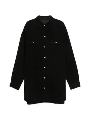 Rick Owens Long Sleeve Coat - Black