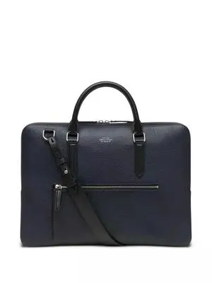 Smythson Ludlow Zip-front Laptop Bag