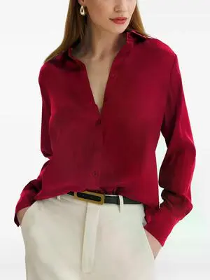 FRAMBOISE Fremont Silk Shirt - Red