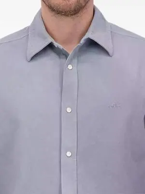 A.p.c. Embroidered Logo Overshirt