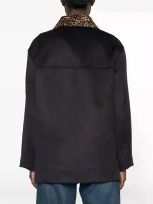 Max Mara Leopard-print Collar Jacket