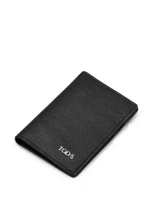 TOD'S Leather Card Holder - Black