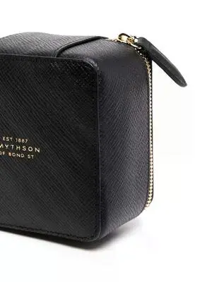 Smythson Logo-stamp Zip Box