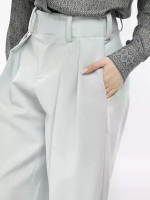 SUPER BLOND Double-pleated Virgin Wool Trousers