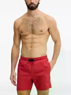 NAPAPIJRI Drawstring-waist Logo-patch Swim Shorts - Red