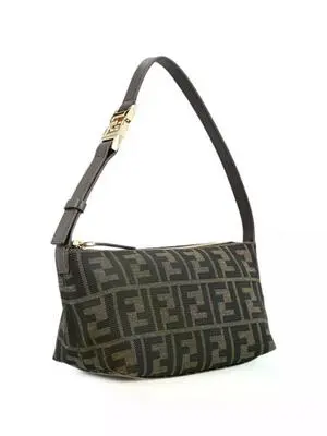 Fendi Vanity Pouch Small Ff Zucca Jacquard Fabric Mini Bag