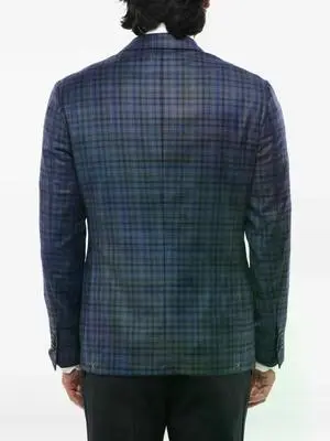 Corneliani Gate Checked Single-breasted Blazer