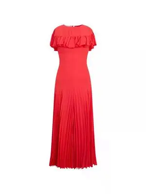Philosophy Di Lorenzo Serafini Ruffled Pleated Maxi Dress