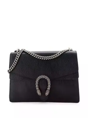 Gucci Dionysus Bag Leather Medium Shoulder Bag - Black
