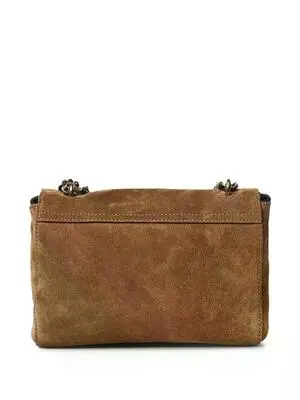 Mulberry Lily Suede Shoulder Bag - Brown