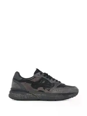 Premiata Mick Suede-panel Sneakers - Black