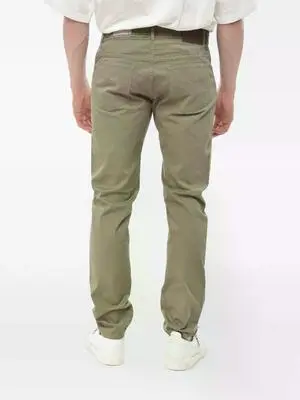 Corneliani Five-pocket Embroidered Trousers - Green