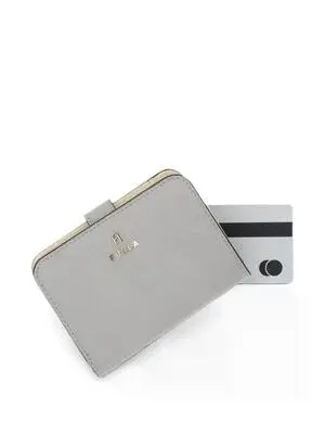 Furla Logo-plaque Pebbled-leather Wallet