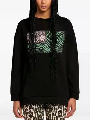 Roberto Cavalli Animal Print Detail Sweatshirt