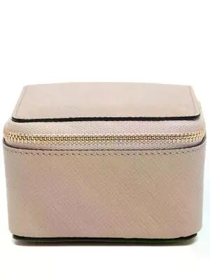 Smythson Logo-stamp Zip Box - Neutrals