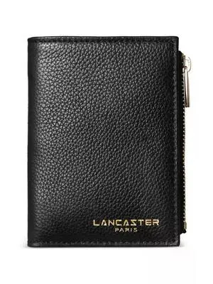 LANCASTER Grainy-effect Wallet - Black